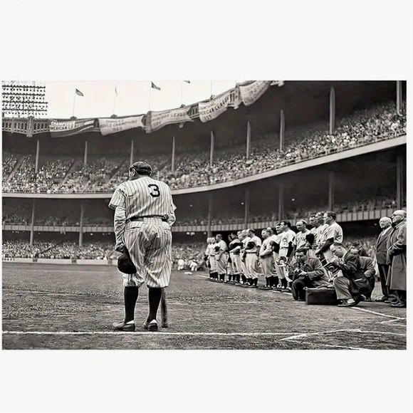 unbranded | Art | Vintage Baseball Stadium Art Print In Black And White ...